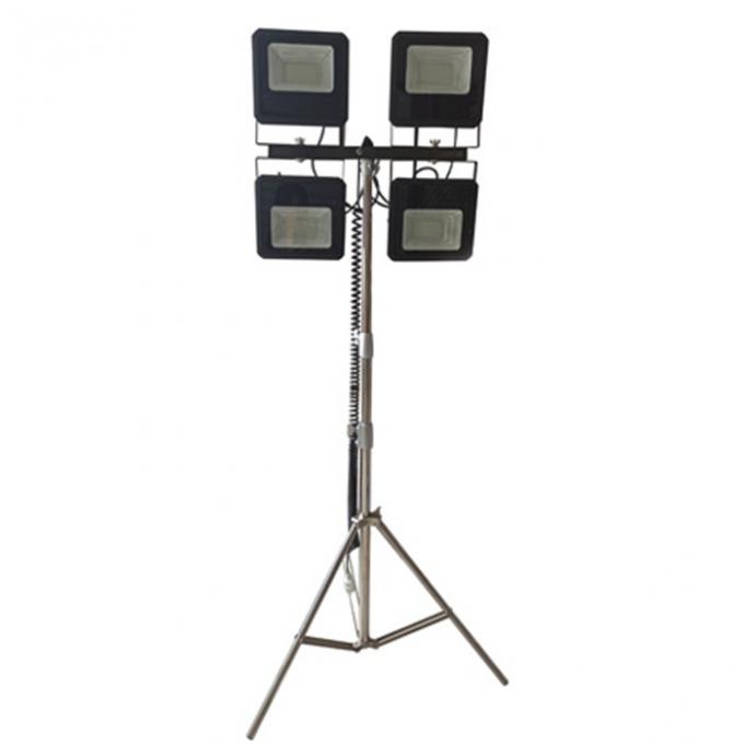 IP68 Waterproof LED Light Tower With Heavy Duty Aluminum Adjustable Tripod